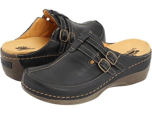 (取寄) スプリング ステップ レディース ハッピー Spring Step women Spring Step Happy Black Leather