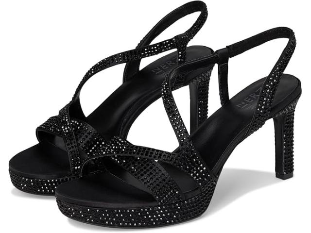 (取寄) ナチュラライザー レディース アビー ドレス サンダル Naturalizer women Abby Dress Sandals Black Satin