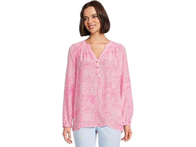 (取寄) リリー ピュリッツァー レディース エルザ トップ Lilly Pulitzer women Elsa Top Conch Shell Pink Pennys Playground