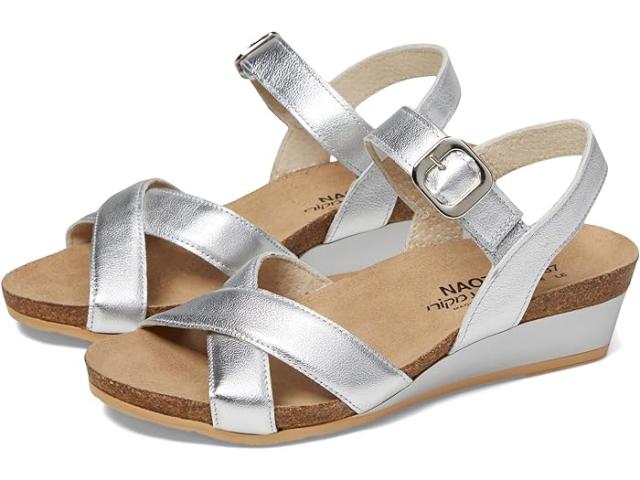 (取寄) ナオト レディース スローン Naot women Naot Throne Soft Silver Leather