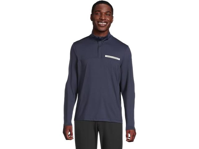 (取寄) アンダーアーマー ゴルフ メンズ ティー 2 グリーン 1/4 ジップ Under Armour Golf men Tee 2 Green 1/4 Zip Midnight Navy/White