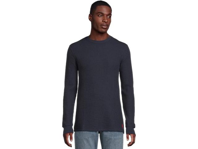 (取寄) ラルフローレン メンズ プレミアム サーマル ロング スリーブ クルー Polo Ralph Lauren men Premium Thermal Long Sleeve Crew Cruise Navy