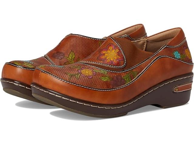 (取寄) ラルティストバイスプリングステップ レディース  L'Artiste by Spring Step women Burbank-Flower Camel Multi