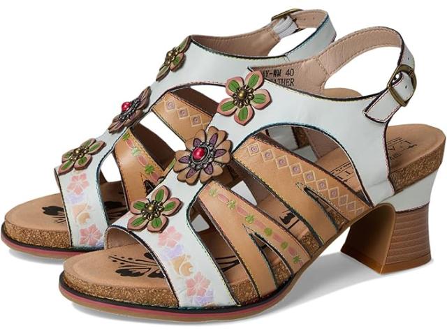 (取寄) ラルティストバイスプリングステップ レディース  L'Artiste by Spring Step women Galfriday White Multi