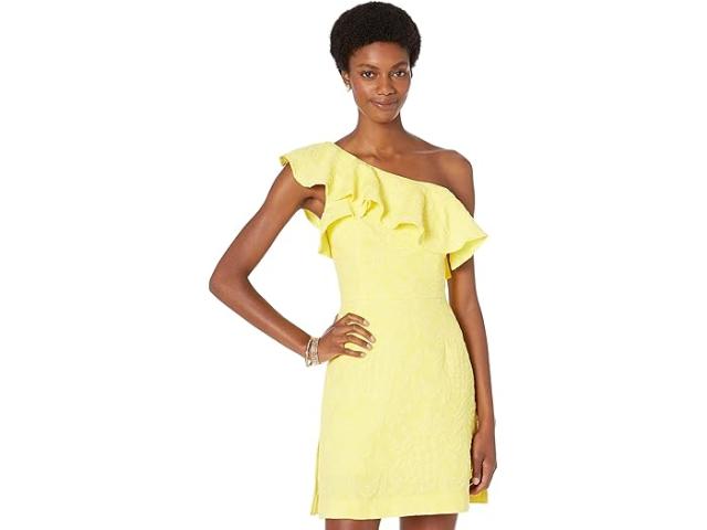 (取寄) リリー ピュリッツァー レディース キンプトン ロンパー Lilly Pulitzer women Kipton Romper Calla Yellow Pineapple Pucker Jacquard