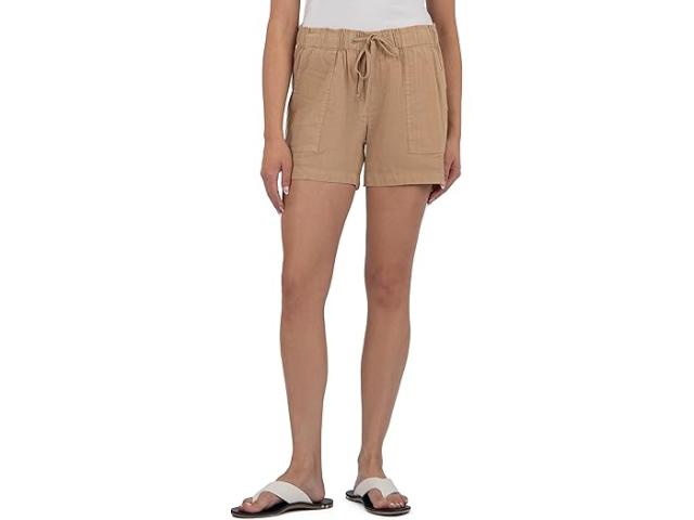(取寄) カット フロム ザ クロス レディース ショーツ ウィズ ポークチョップ ポケッツ KUT from the Kloth women Katana-Drawstring Shorts with Porkchop Pockets Khaki