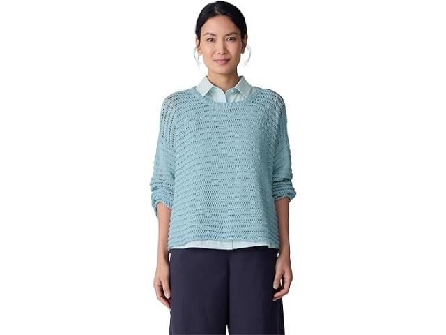 (取寄) アイリーン フィッシャー レディース クルー ネック セーター Eileen Fisher women Crew Neck Sweater Pale Sky
