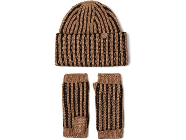 (取寄) アグ レディース チャンキー プレイテッド セット UGG women Chunky Plaited Set Black Multi