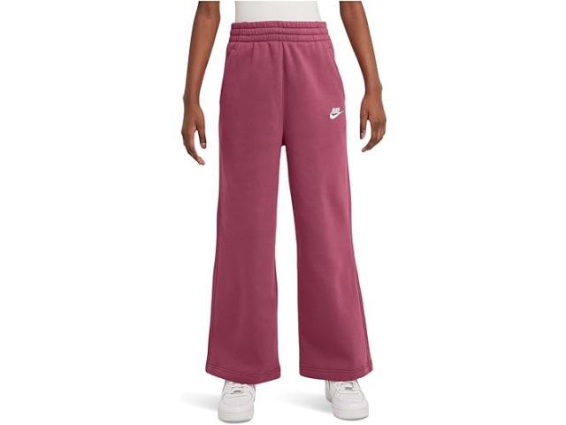 (取寄) ナイキ キッズ キッズ クラブ フリース ワイド-レッグ パンツ (リトル キッド/ビッグ キッド) Nike Kids kids Club Fleece Wide-Leg Pants (Little Kid/Big Kid) Sweet Beet/Sweet Beet/White