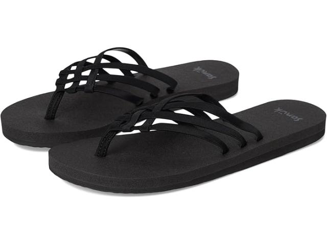 (取寄) サヌーク レディース ヨガ サンディー リ Sanuk women Yoga Sandy II Black