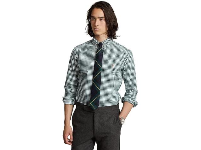 (取寄) ラルフローレン メンズ クラシック フィット オックスフォード シャツ Polo Ralph Lauren men Classic Fit Oxford Shirt Pine/White