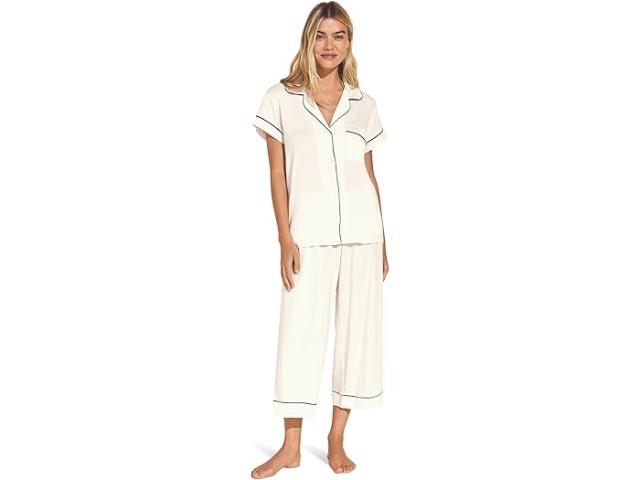 (取寄) エバージェイ レディース ジゼル - ザ クロップド パジャマ セット Eberjey women Eberjey Gisele - The Cropped Pajama Set Pure Ivory/Navy