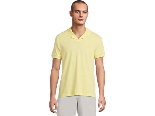 (取寄) ラコステ メンズ クラシック フィット ボタンレス ポロ Lacoste men Classic Fit Buttonless Polo Yellow