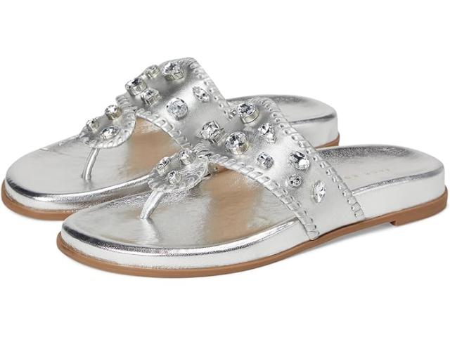 (取寄) ジャック ロジャース レディース ジャックス スポーツ ジュエルド サンダル Jack Rogers women Jacks Sport Jeweled Sandals Silver