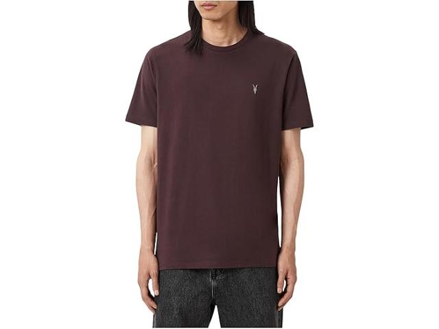 (取寄) オールセインツ メンズ ブレース ショート スリーブ クルー AllSaints men Brace Short Sleeve Crew Oxblood Red