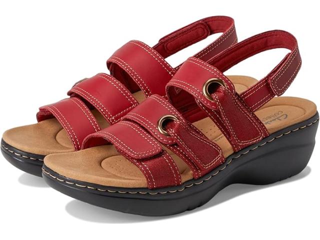 (取寄) クラークス レディース マーリア 2 バリ Clarks women Merliah 2 Bali Red Combi Leather