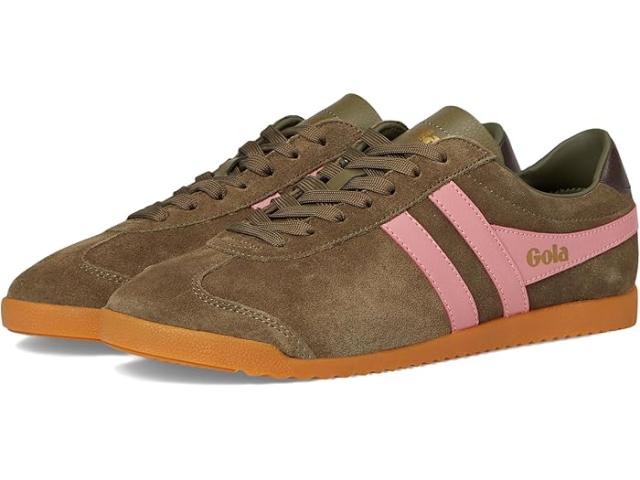 (取寄) ゴーラ レディース ブレット スエード Gola women Bullet Suede Khaki/Coral Pink/Dark Brown