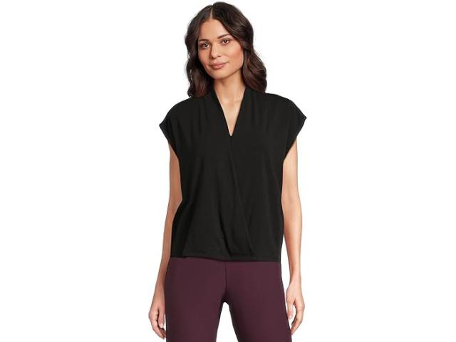 (取寄) アイリーン フィッシャー レディース ファイン ストレッチ ジャージ ニット ハイ カラー トップ Eileen Fisher women Fine Stretch Jersey Knit High Collar Top Black