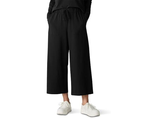 (取寄) アイリーン フィッシャー レディース ワイド クロップド パンツ Eileen Fisher women Wide Cropped Pants Black