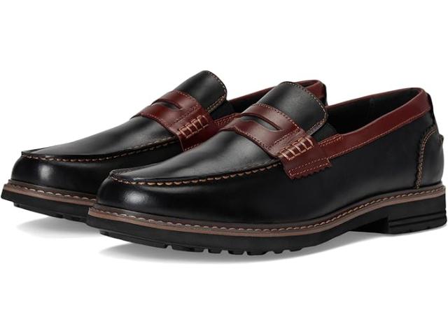 (取寄) ナン ブッシュ メンズ オーディン リ モック トゥ ペニー ローファー ライトウェイト アンド コンフォタブル スリッポン Nunn Bush men Odin II Moc Toe Penny Loafer Lightweight and Comfortable Slip-On Black/Brown