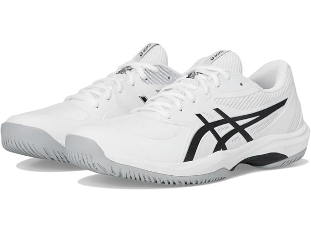 (取寄) アシックス メンズ ゲーム FF テニス シューズ ASICS men Game FF Tennis Shoes White/Black
