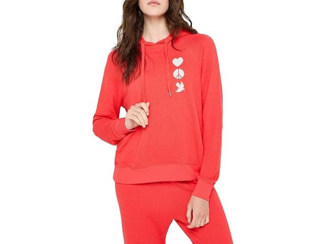 (取寄) スピリチュアル ギャングスター レディース ラブ ハート ハーパー クロップ パーカー Spiritual Gangster women Love Heart Harper Crop Hoodie Poppy