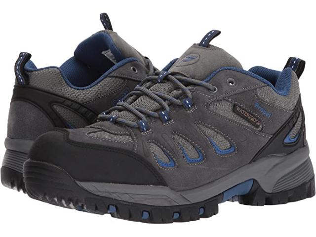 (取寄) プロペット メンズ リッジ ウォーカー ロー Propet men Ridge Walker Low Grey/Blue