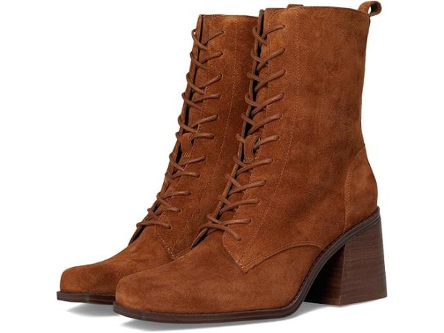 (取寄) ヴィンスカムート レディース サフィナ レース アップ ブロック ヒール コンバット ブーティ Vince Camuto women Safina Lace Up Block Heel Combat Bootie Burnt Sugar