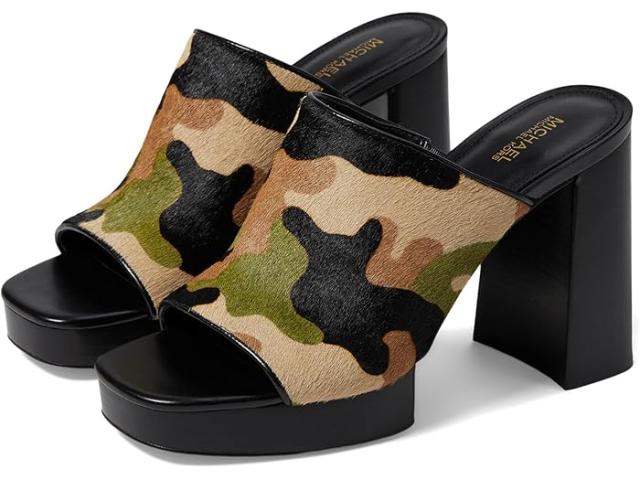 (取寄) マイケルコース レディース セレステ プラットフォーム サンダル MICHAEL Michael Kors women Celeste Platform Sandal Smokey Olive Multi