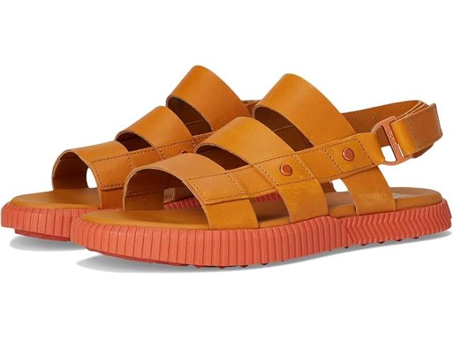 (取寄) ソレル レディース オナ スリングバック フラッツ サンダル SOREL women Ona Ave Slingback Flat Sandals Canyon Gold/Tuscan