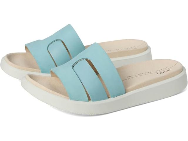 (取寄) エコー レディース フロート オアシス スライド サンダル ECCO women Flowt Oasis Slide Sandal Aquatic/Aquatic Nubuck