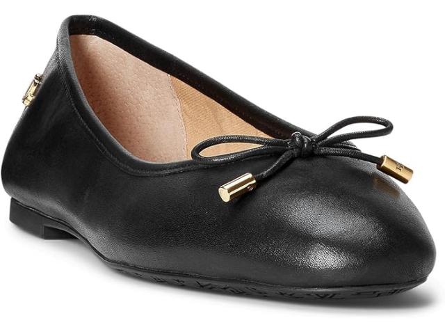 (取寄) ローレン ラルフローレン レディース ジェイナ フラッツ LAUREN Ralph Lauren women Jayna Flat Black
