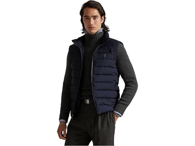 (取寄) ラルフローレン メンズ パッカブル マット ベスト Polo Ralph Lauren men Colden Packable Matte Vest Collection Navy