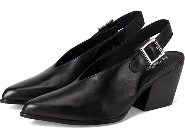 (取寄) セイシェル レディース ベイビー フェイスド ヒール Seychelles women Baby Faced Heel Black Leather