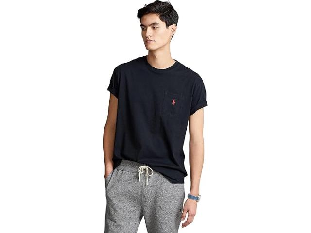 (取寄) ラルフローレン メンズ クラシック フィット ポケット ティー Polo Ralph Lauren men Classic Fit Pocket Tee RL Black