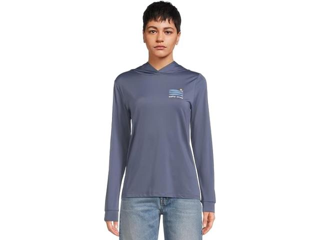 (取寄) ソルティ クルー レディース スモール バイト フード サンシャツ Salty Crew women Small Bite Hood Sunshirt Indigo