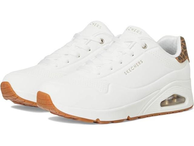 (取寄) スケッチャーズ レディース ウノ - ジャングル ナイト SKECHERS women Uno - Jungle Nite White/Leopard
