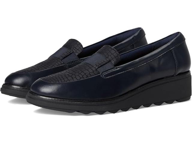 (取寄) クラークス レディース シャロン ペース Clarks women Sharon Pace Navy Leather