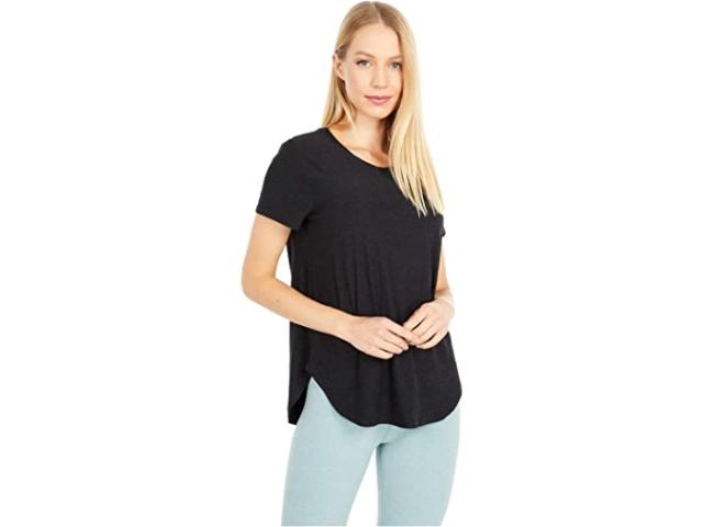 (取寄) ビヨンドヨガ レディース フェザーウェイト スペースダイ オン ザ ダウン ロー ティー Beyond Yoga women Featherweight Spacedye On The Down Low Tee Darkest Night