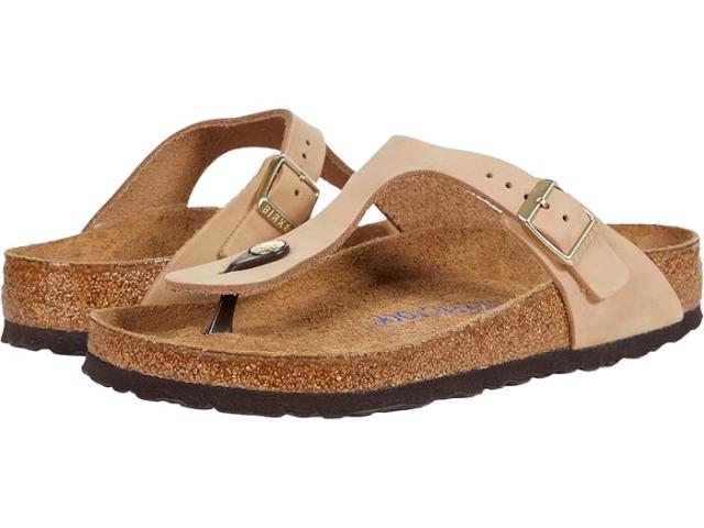 (取寄) ビルケンシュトック レディース ギゼ ソフト フットベッド Birkenstock women Gizeh Soft Footbed Sandcastle Nubuck