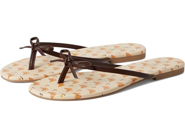 (取寄) セイシェル レディース ウィッシュ リスト プリント V レザー サンダル Seychelles women Wish List Print V Leather Sandal Brown Butterfly