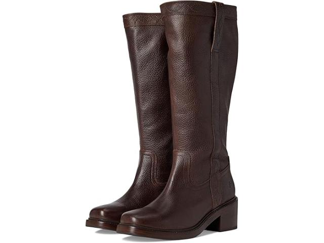 (取寄) フライ レディース ケイト プル-オン ワイド カーフ Frye women Kate Pull-On Wide Calf Dark Brown