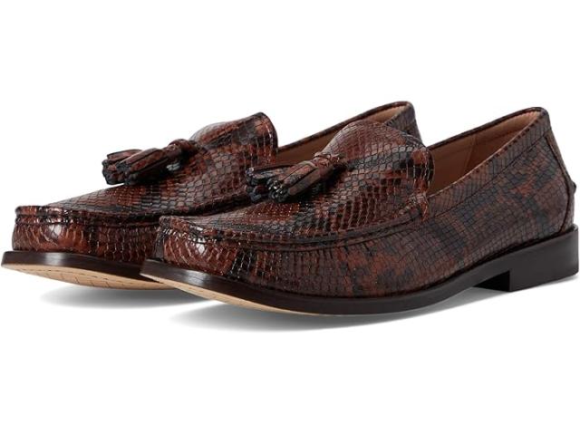 (取寄) コールハーン レディース ラナ ラックス タッセル ローファーズ Cole Haan women Lana Lux Tassel Loafers Dark Cuoio Snake Print Leather