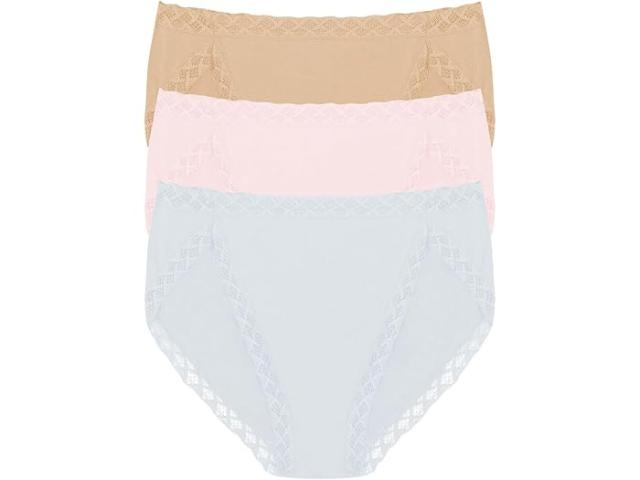 (取寄) ナトリ レディース ブリス フレンチ カット 3-パック Natori women Bliss French Cut 3-Pack Quarry/Pink Sky/Cafe