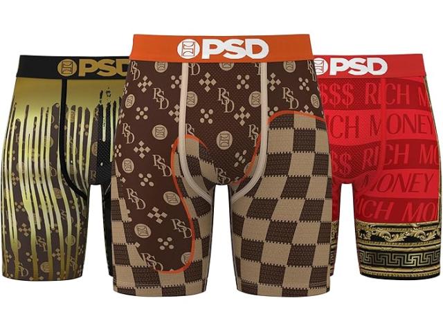 (取寄) PSD メンズ エンブレム ラックス 3-パック PSD men Emblem Lux 3-Pack Multicolor