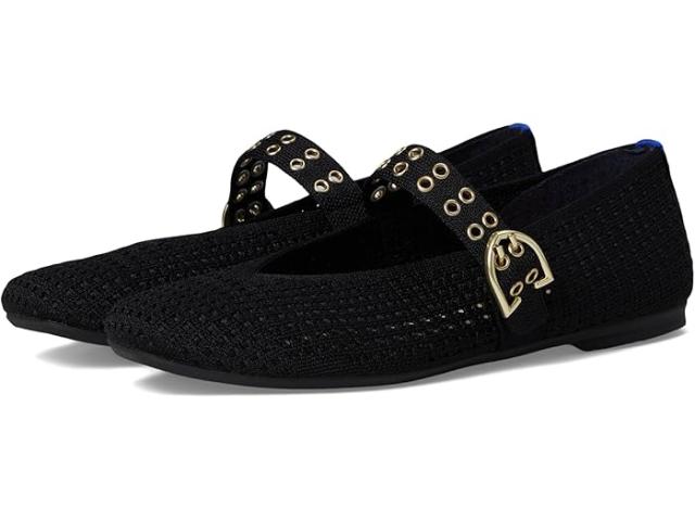 (取寄) レディース ザ マックス バックル メアリー ジーン Rothy's women The Max Buckle Mary Jane Black Mesh