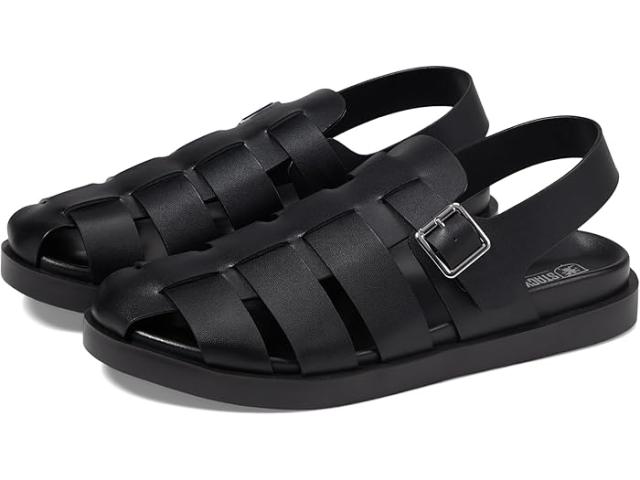 (取寄) ステイシー アダムス メンズ モンテゴ スリングバック バックル サンダル Stacy Adams men Montego Slingback Buckle Sandal Black