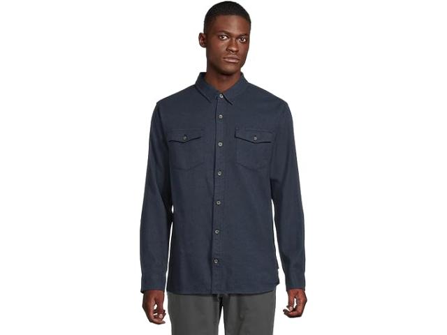 (取寄) ロイヤルロビンズ メンズ ブリストル オーガニック コットン ツイル ロング スリーブ  Robbins men Bristol Organic Cotton Twill Long Sleeve Naval