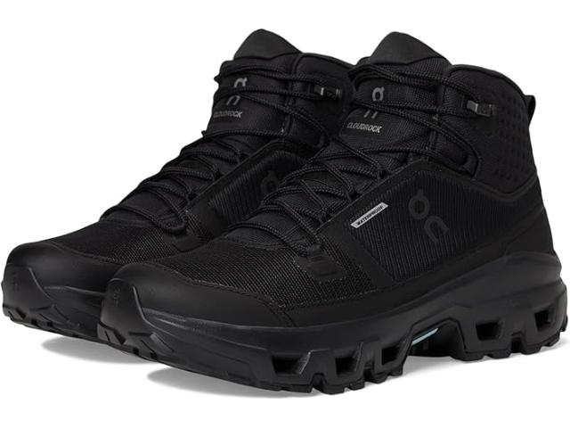 (取寄) オン メンズ クラウドロック ミッド ウォータープルーフ On men Cloudrock Mid Waterproof Black/Black