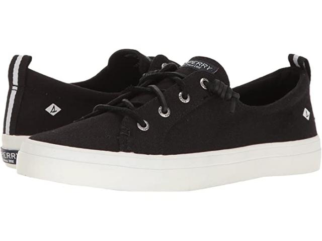 (取寄) スペリー レディース クレスト ヴィーブ ウォッシュド リネン Sperry women  Crest Vibe Washed Linen Black